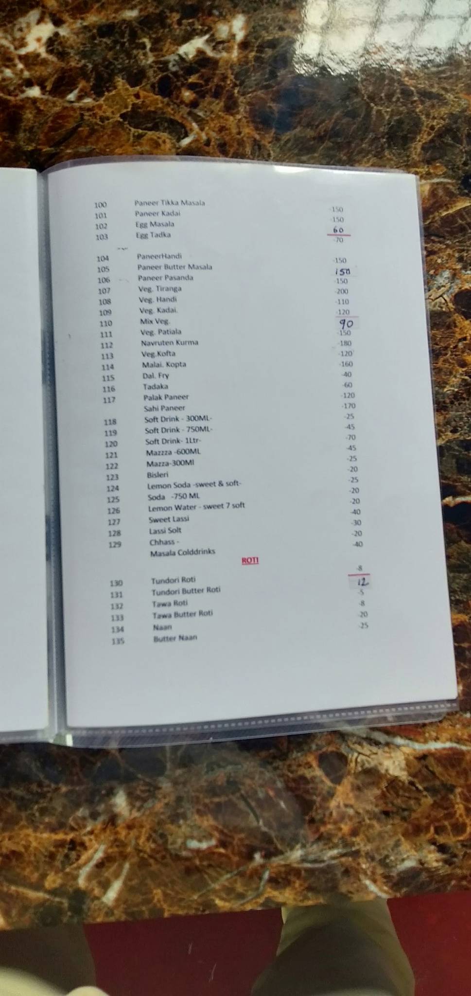 Menu at HOTEL DELHI DARBAR FAMILY RESTAURANT, India