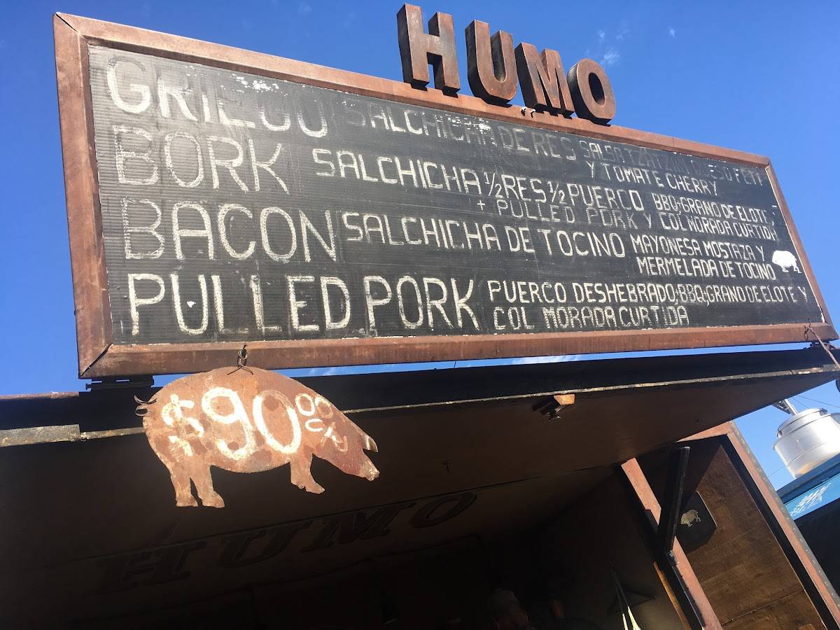 Carta del restaurante HUMO, Tijuana