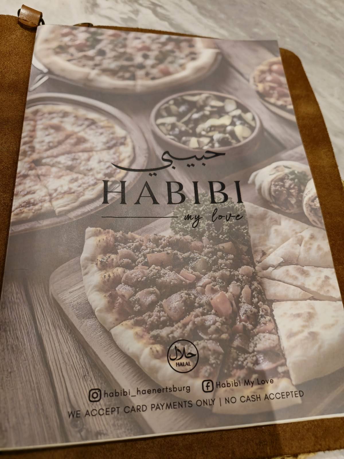 Menu at Habibi Restaurant, Haenertsburg