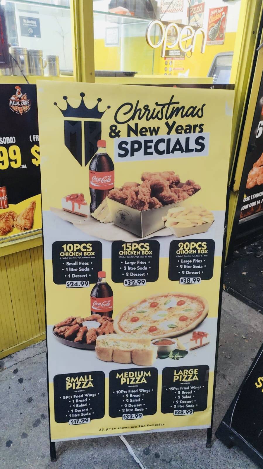 Menu at Halal Zone restaurant, Elmont