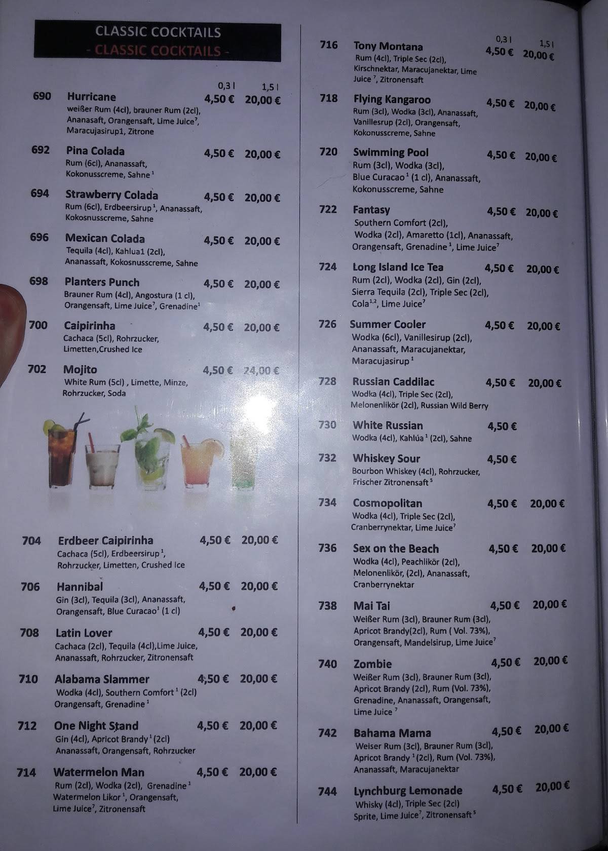 Speisekarte von Hannibal Restaurant Schöneberg, Berlin, Hauptstraße 36