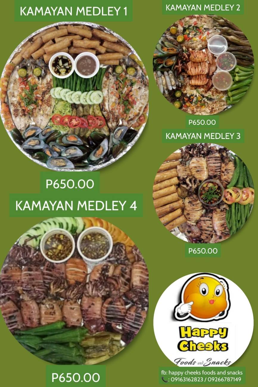 Carta del restaurante Happy Cheeks Foods and Snacks, Filipinas