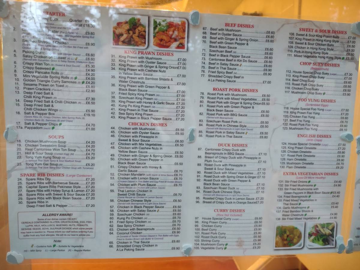 Menu at Happy Corner restaurant, Upper Brynamman