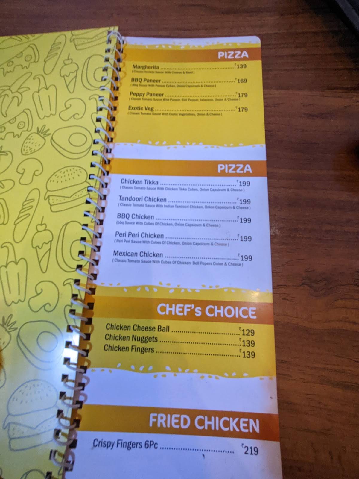 Menu at Happy Flakes resto cafe, Margao