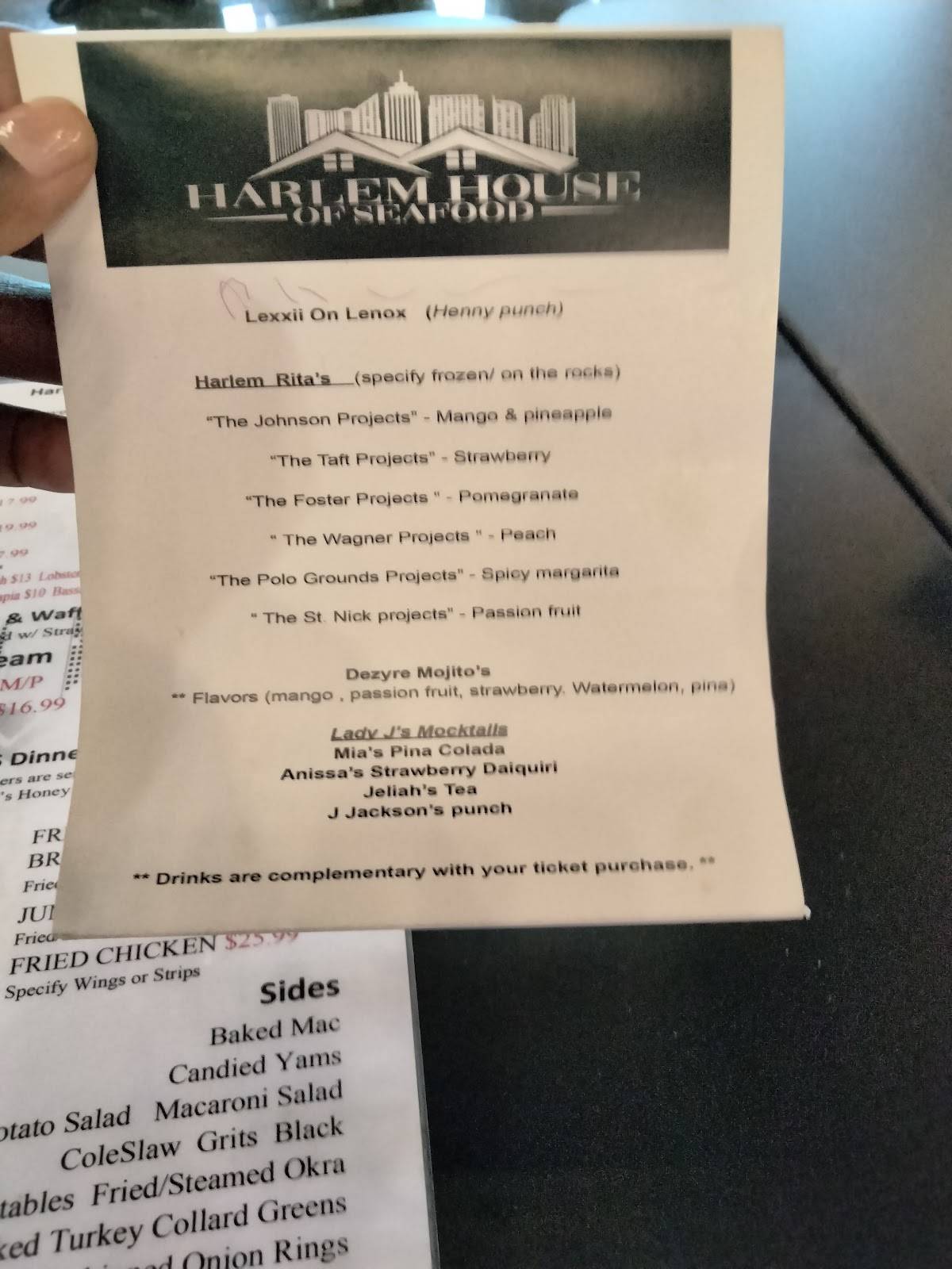 Menu at Harlem House Of Seafood desserts, Norcross