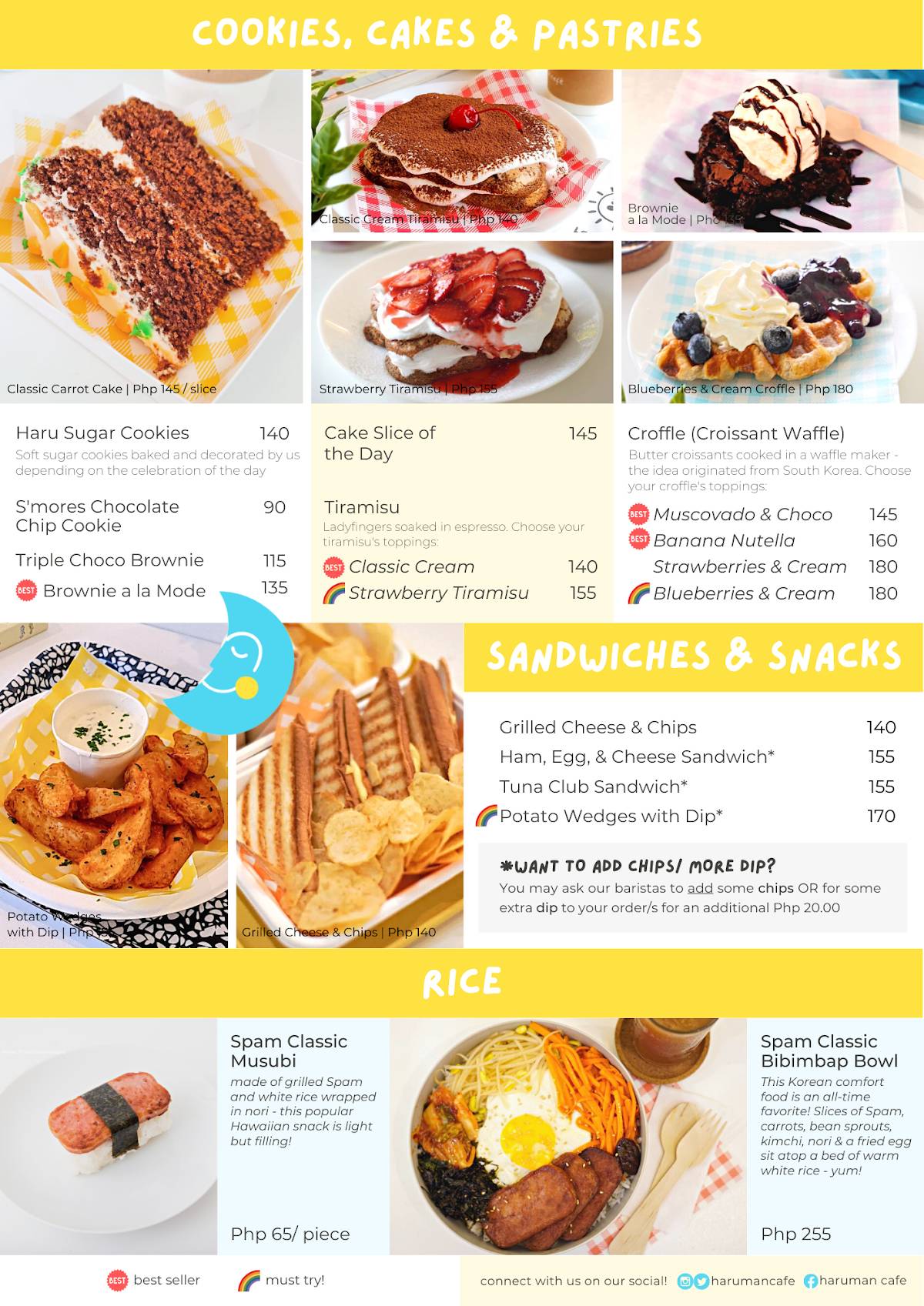 Menu at Haruman Café cafe, Taguig