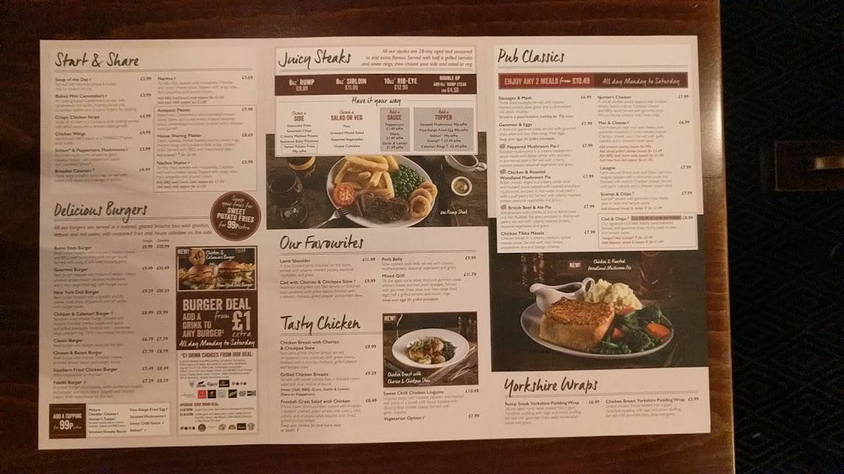 Menu at Hayride pub & bar, Beverley, Grange Way