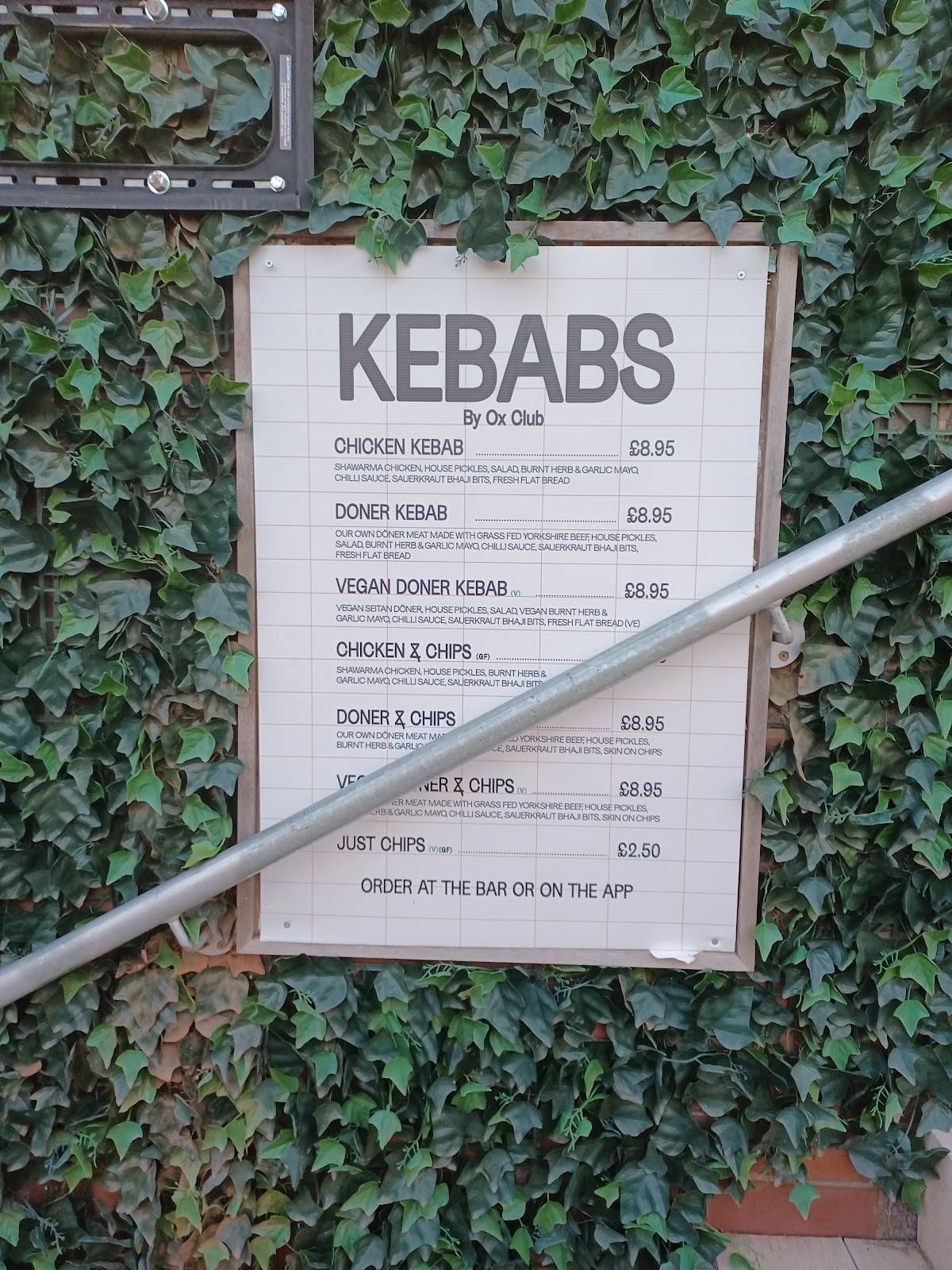 Menu at Headrow House pub & bar, Leeds