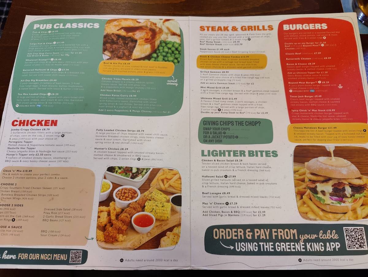 Menu at Heath Farm - Pub & Carvery, Congleton