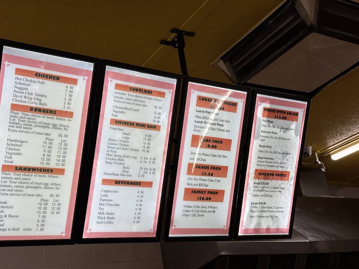 Menu at Heathcote Country Kitchen fast food, Heathcote