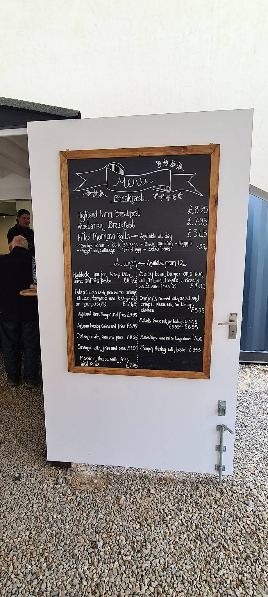 Menu at Highland Farm Cafe, Dingwall