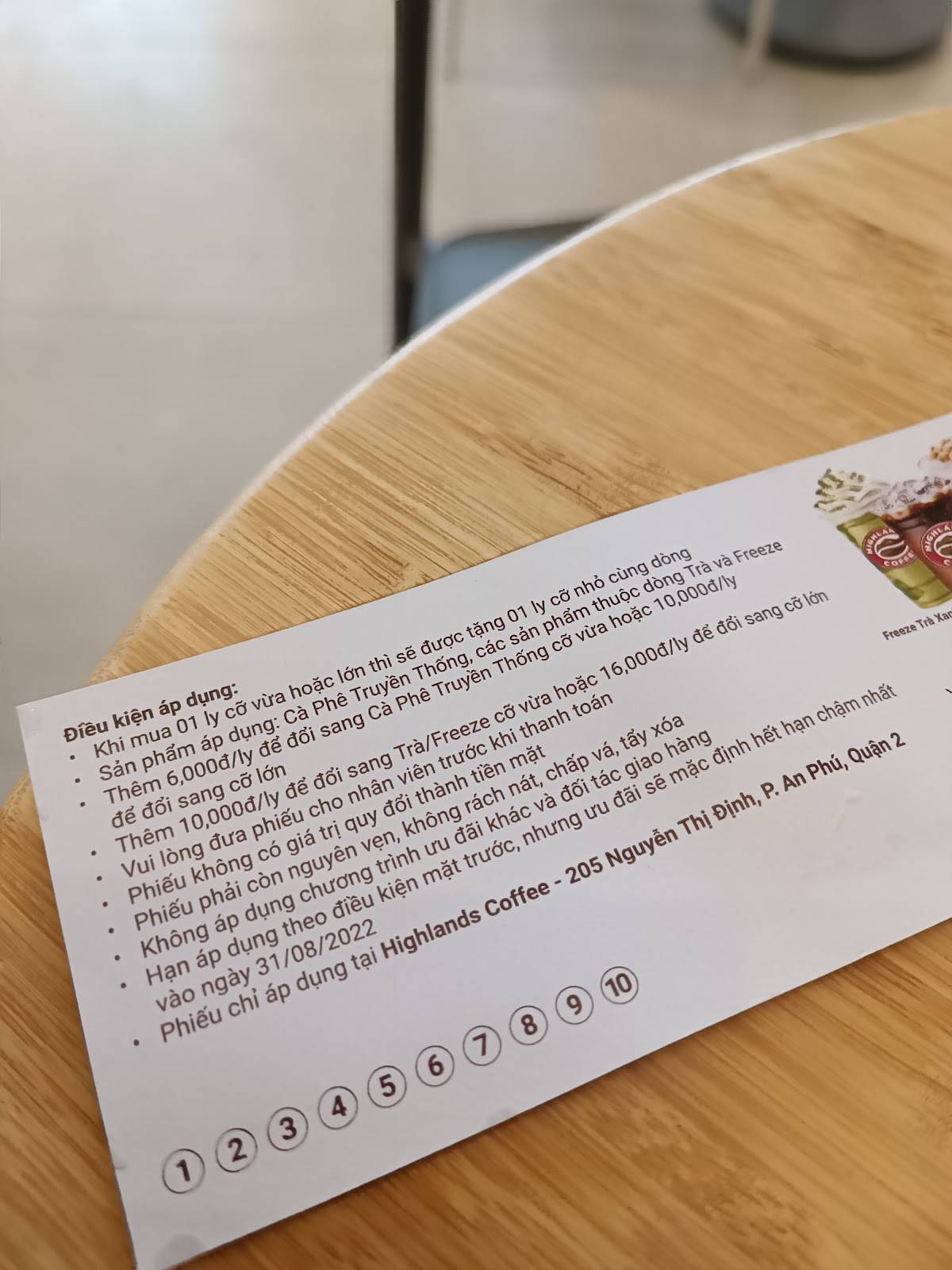 Menu at Highlands Coffee - Nguyễn Thị Định cafe, Ho Chi Minh City