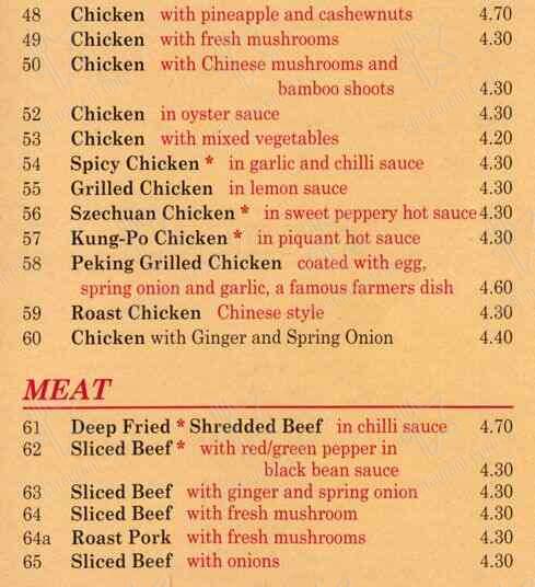 Menu at Master Chef fast food, Hornchurch, 112 Ardleigh Grn Rd