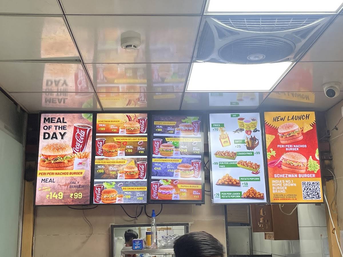 Menu at Jumbo King, Hyderabad, Metro Station Ameerpet