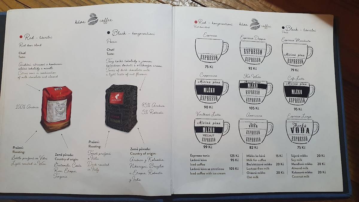 Menu at IPPA Café Tylovo Náměstí cafe, Prague, Tylovo Nám. 2