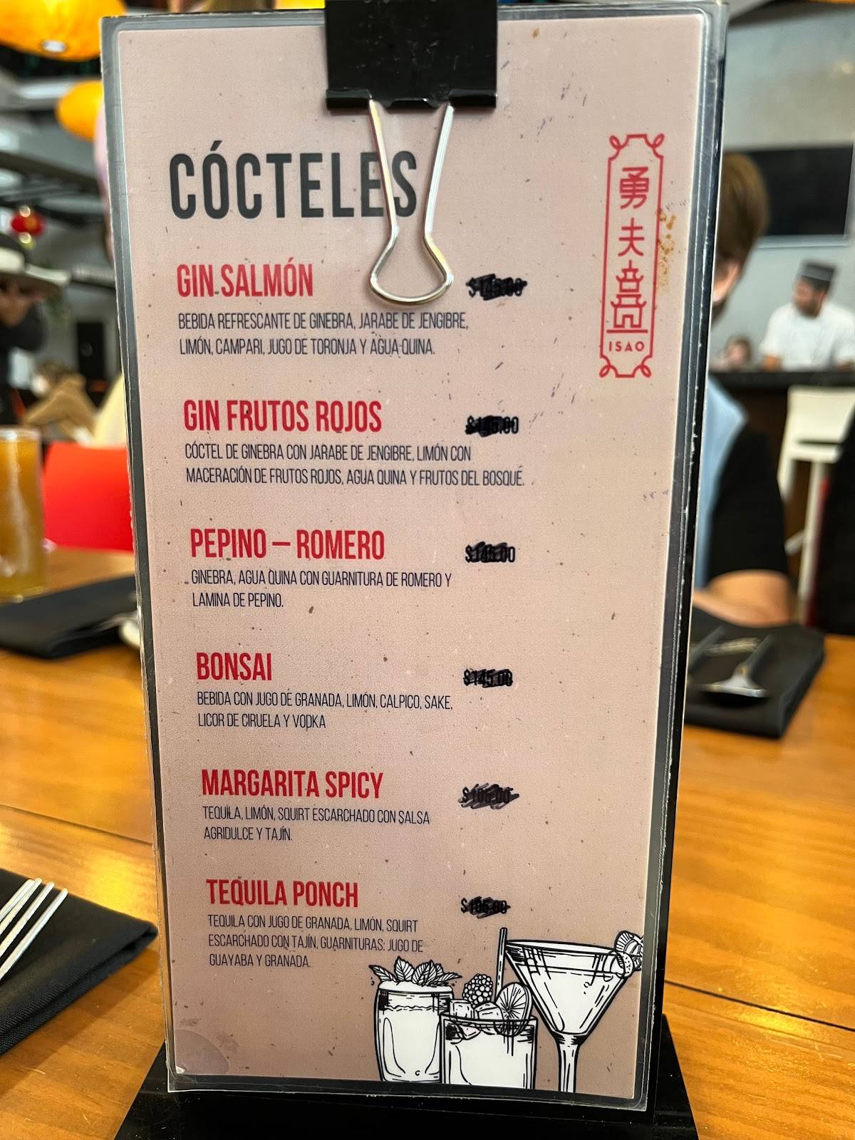 Carta del restaurante ISAO CHAPALITA, Zapopan