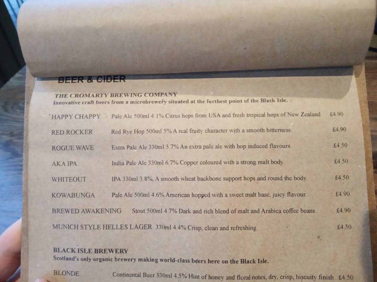 Menu at IV10 Cafe Bar Deli, Fortrose