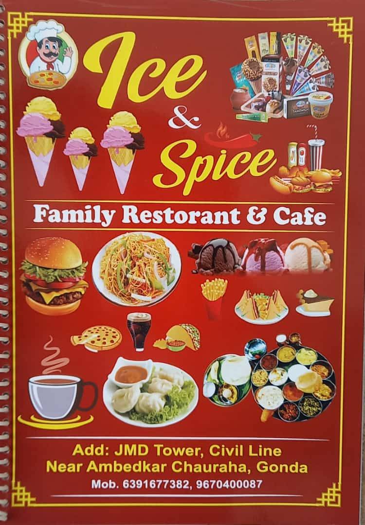Menu at Ice&Spice family restaurant & cafe, Gonda