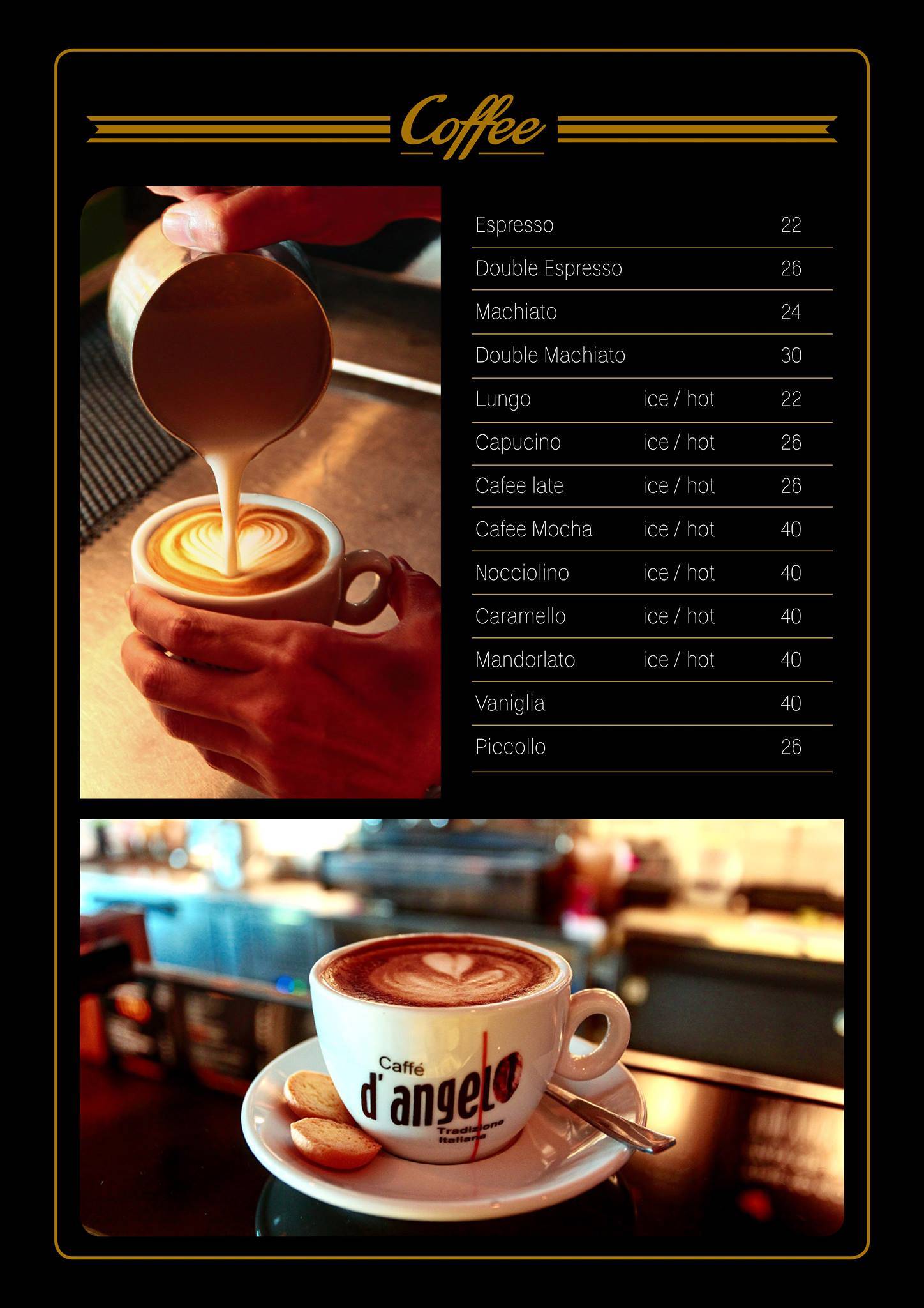 Carta de Iceberg Cafe, Yakarta