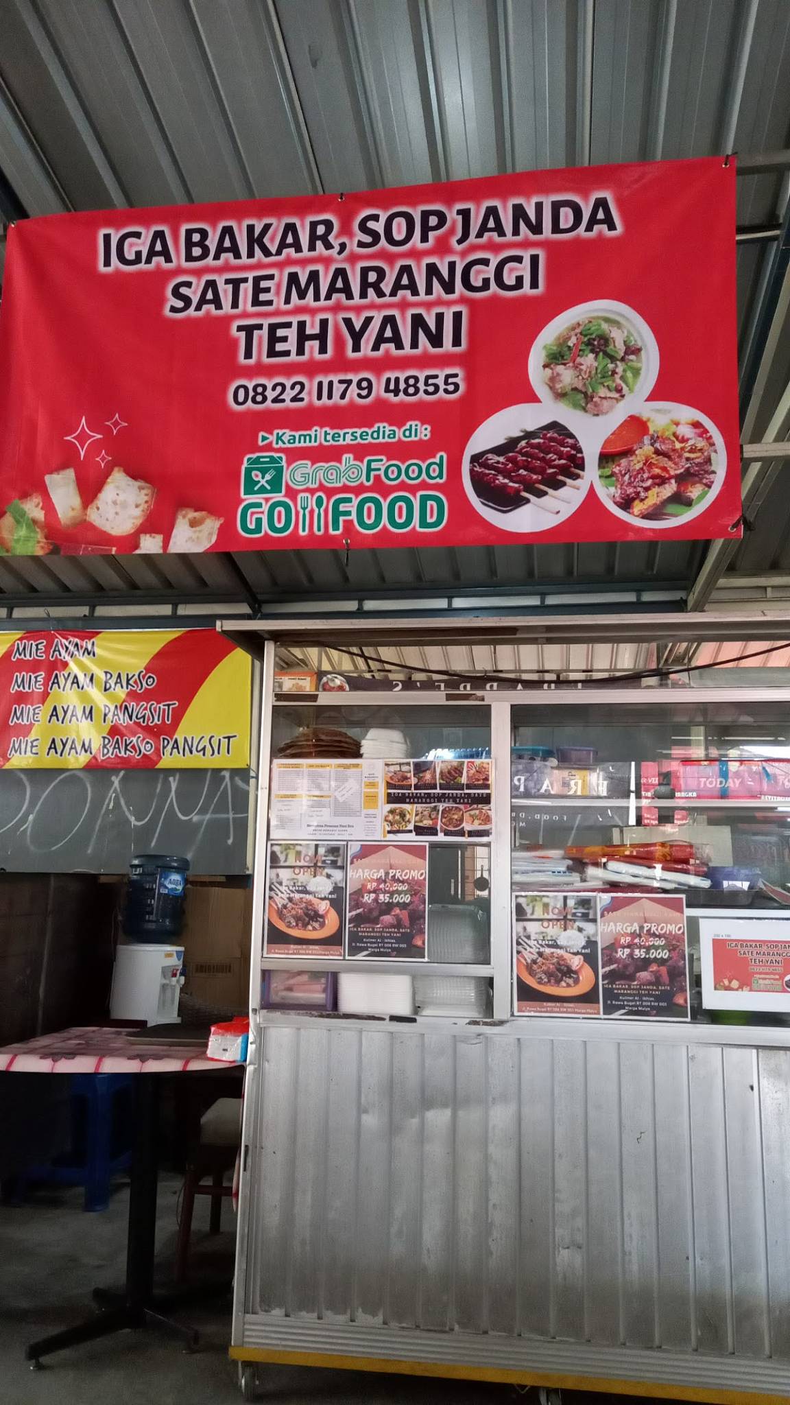 Menu at Iga Bakar Sop Janda Sate Maranggi Teh Yani restaurant, Bekasi ...