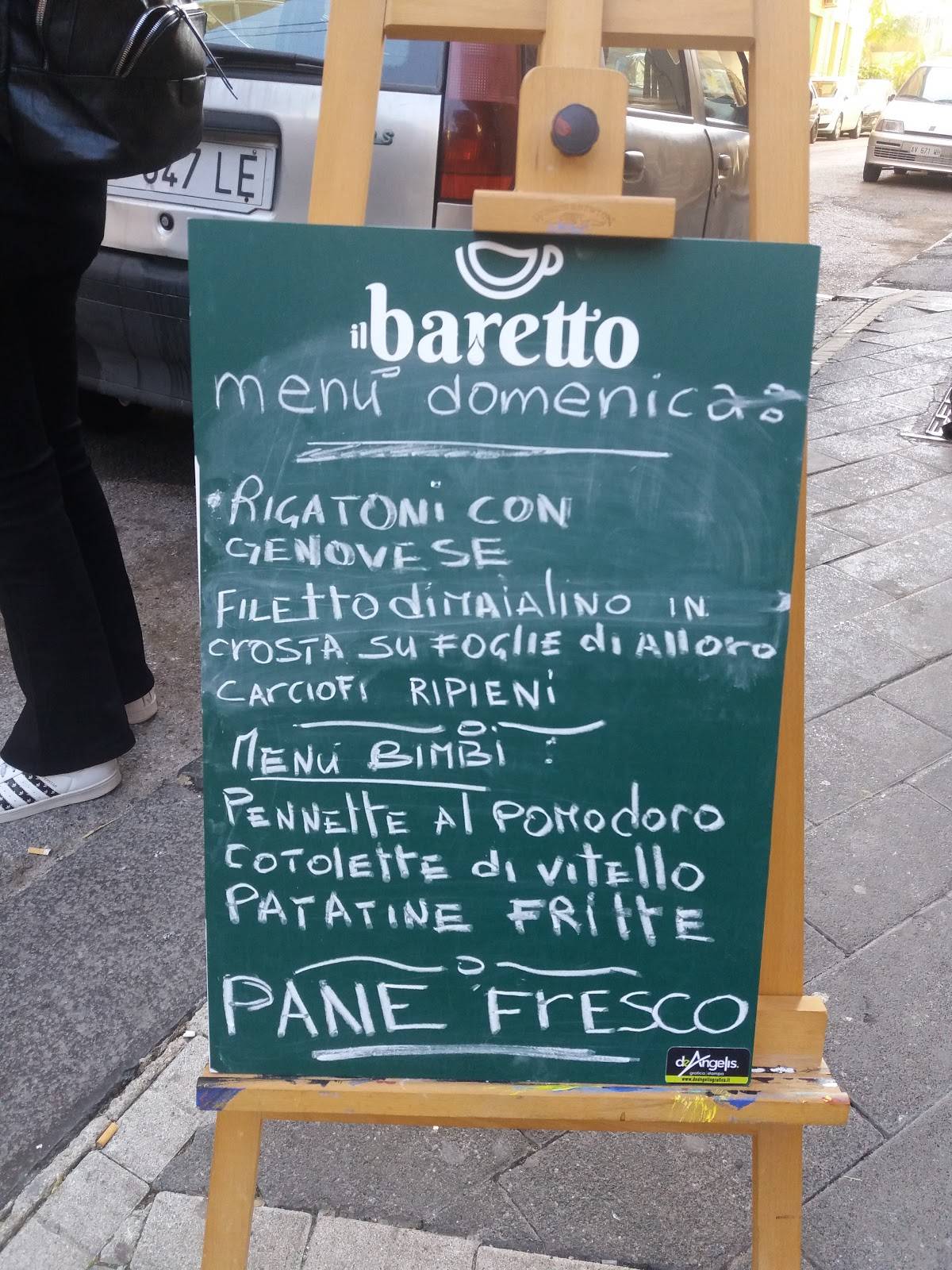 Menu da Il baretto, Salerno, Via Michele Vernieri
