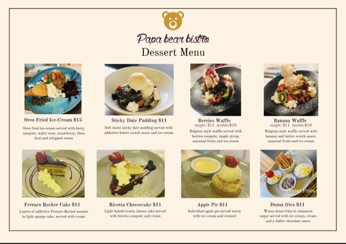 Menu at Imperial Hotel restaurant, Rooty Hill