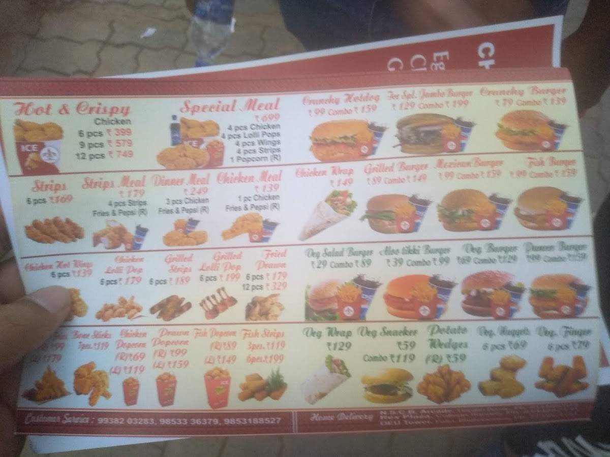 Menu at Indian Chicken Express, Bhubaneswar, Ground floor