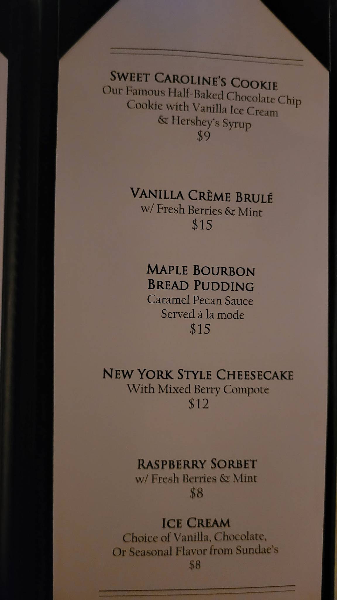 Menu at Prime 47- Indy's Steakhouse, Indianapolis, 47 S Pennsylvania St