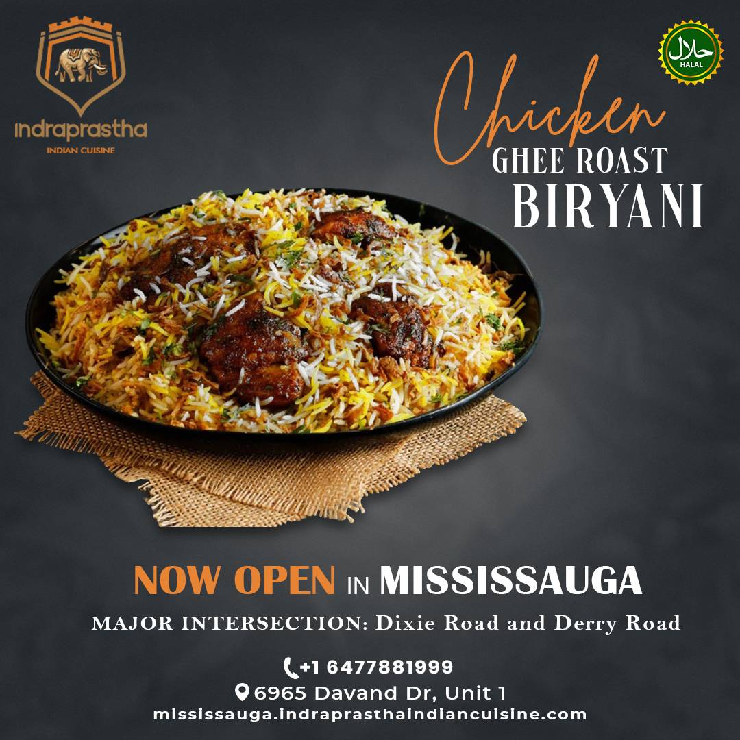Carta de Indraprastha Indian Kitchen and Bar - Mississauga, Mississauga