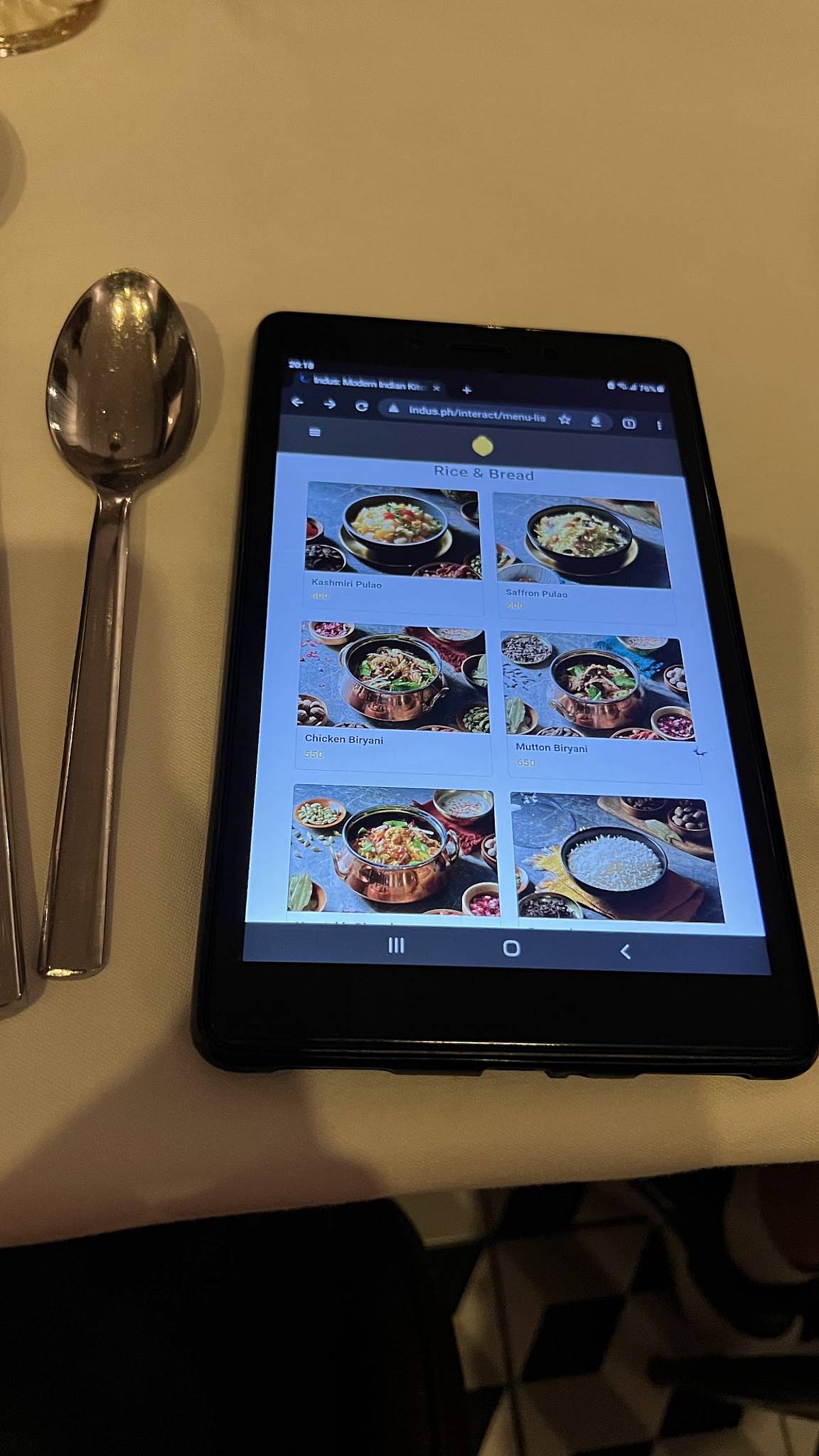Menu at Indus Modern Indian Kitchen restaurant, Taguig, 25th St