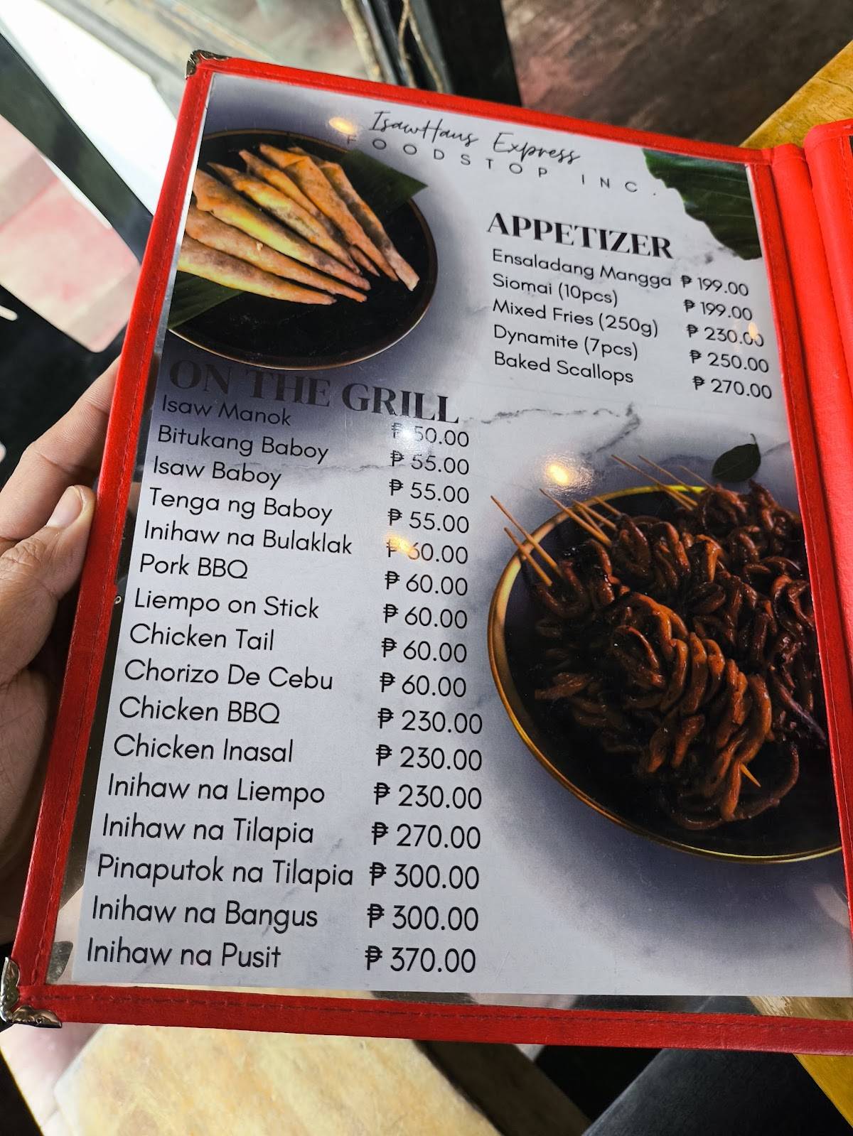 Menu at Isaw Haus - Marilaque restaurant, Tanay