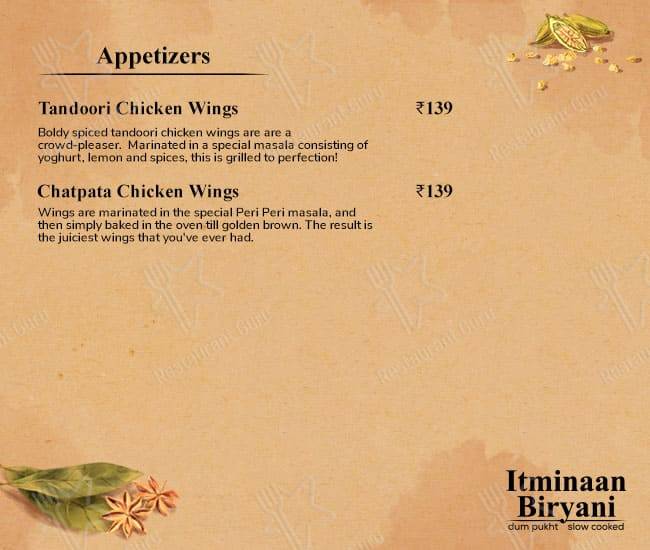 Menu at Itminaan Matka Biryani - Slow Cooked, Mumbai, 47