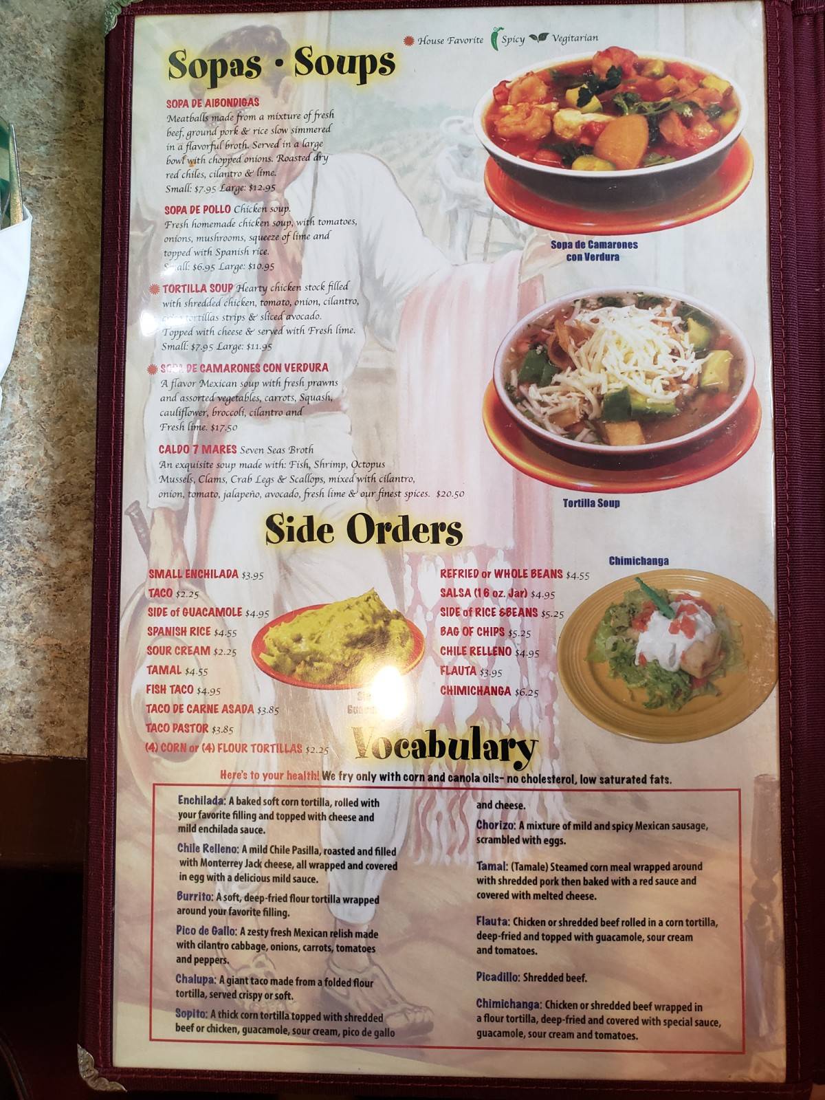 Menu at Ixtapa Mexican Restaurant, Hermiston