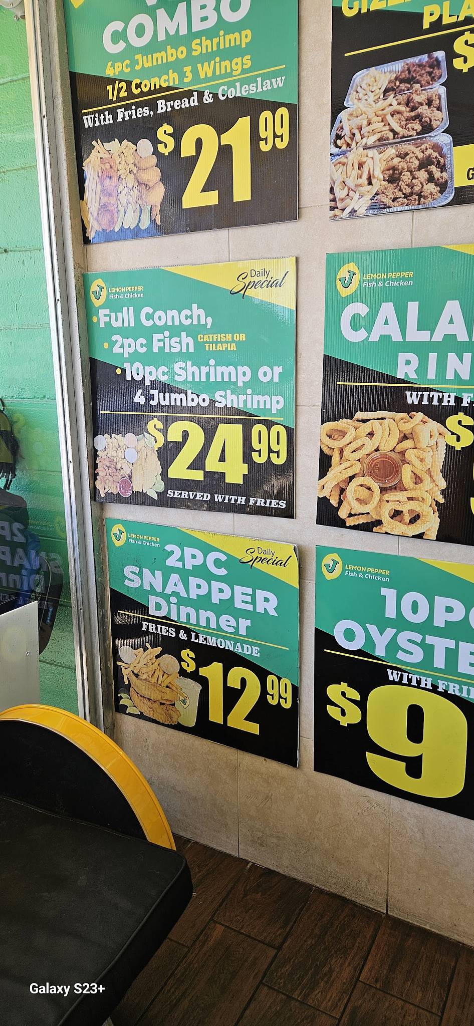 Menu at J Lemon Pepper Fish and chicken restaurant, Jacksonville ...