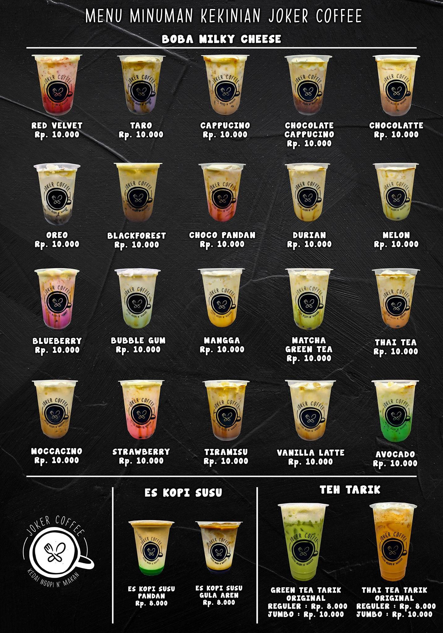 Carta del café JOKER COFFEE, Babat