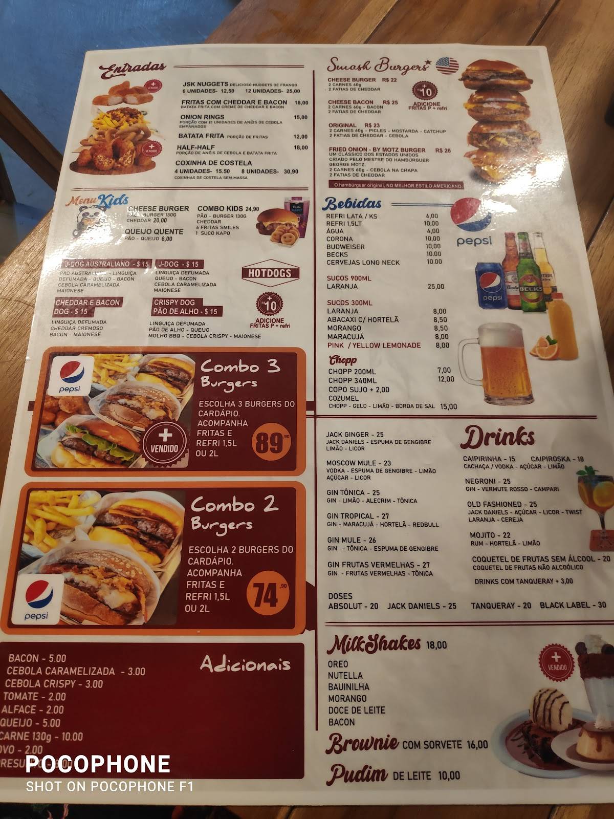 Menu em JSK Burgers - Adrianópolis restaurante, Manaus Menu em JSK Burgers - Adrianópolis restaurante, Manaus