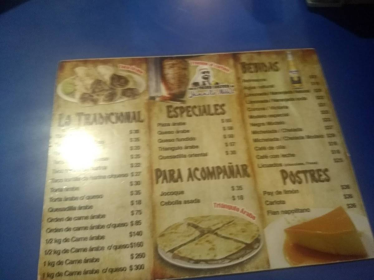Carta del restaurante JUANITO ABDUL, Coatzacoalcos