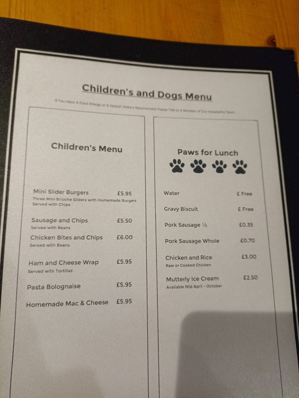 Menu at Jacks At The Longhouse pub & bar, Pembroke