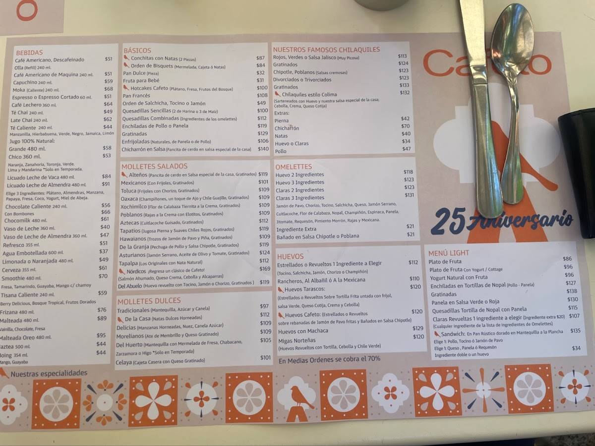 Carta de Cafeto La Estancia, Zapopan, Av. Ludwig Van Beethoven # 5296