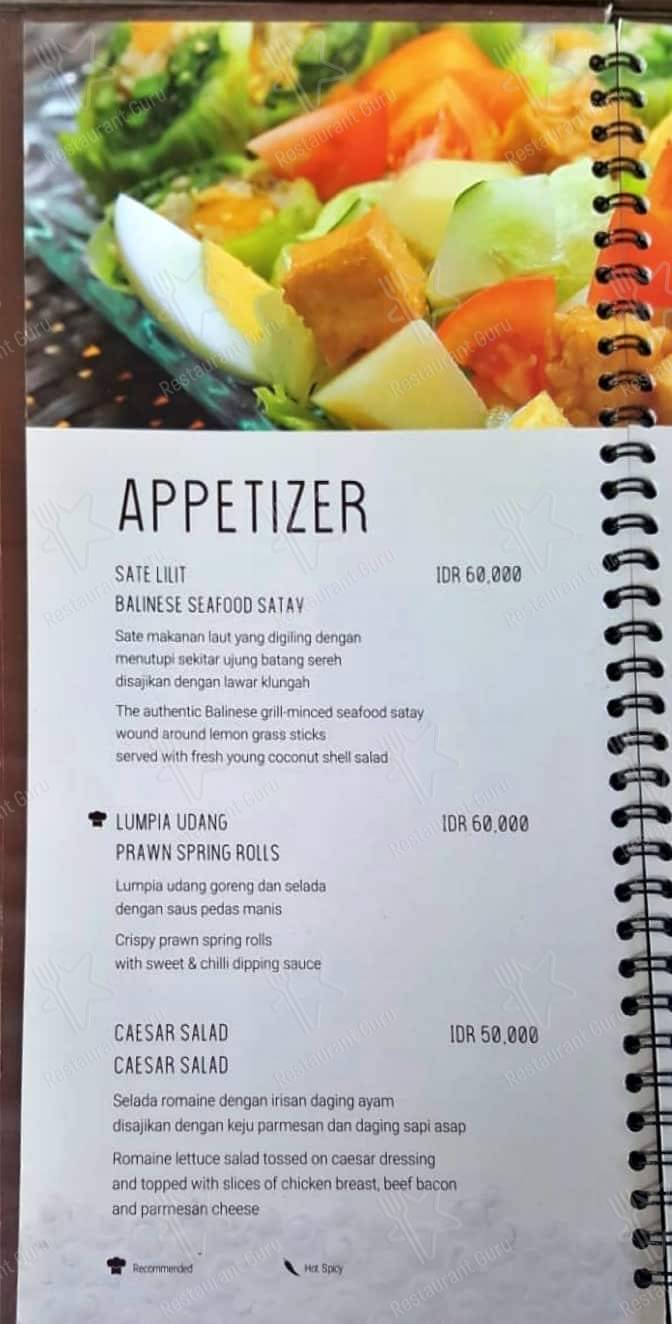 Menu at Jendela Bali The Panoramic Resto restaurant, Kuta Selatan ...