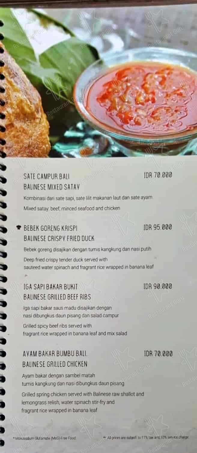 Menu at Jendela Bali The Panoramic Resto restaurant, Kuta Selatan ...