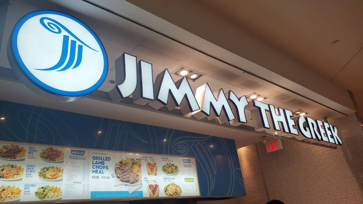 Menu at Jimmy The Greek restaurant, Toronto, Dufferin Mall