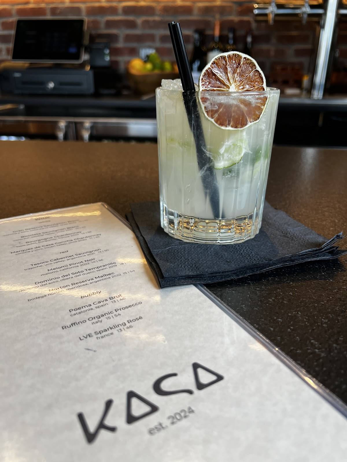 Menu at KASA restaurant, Malden