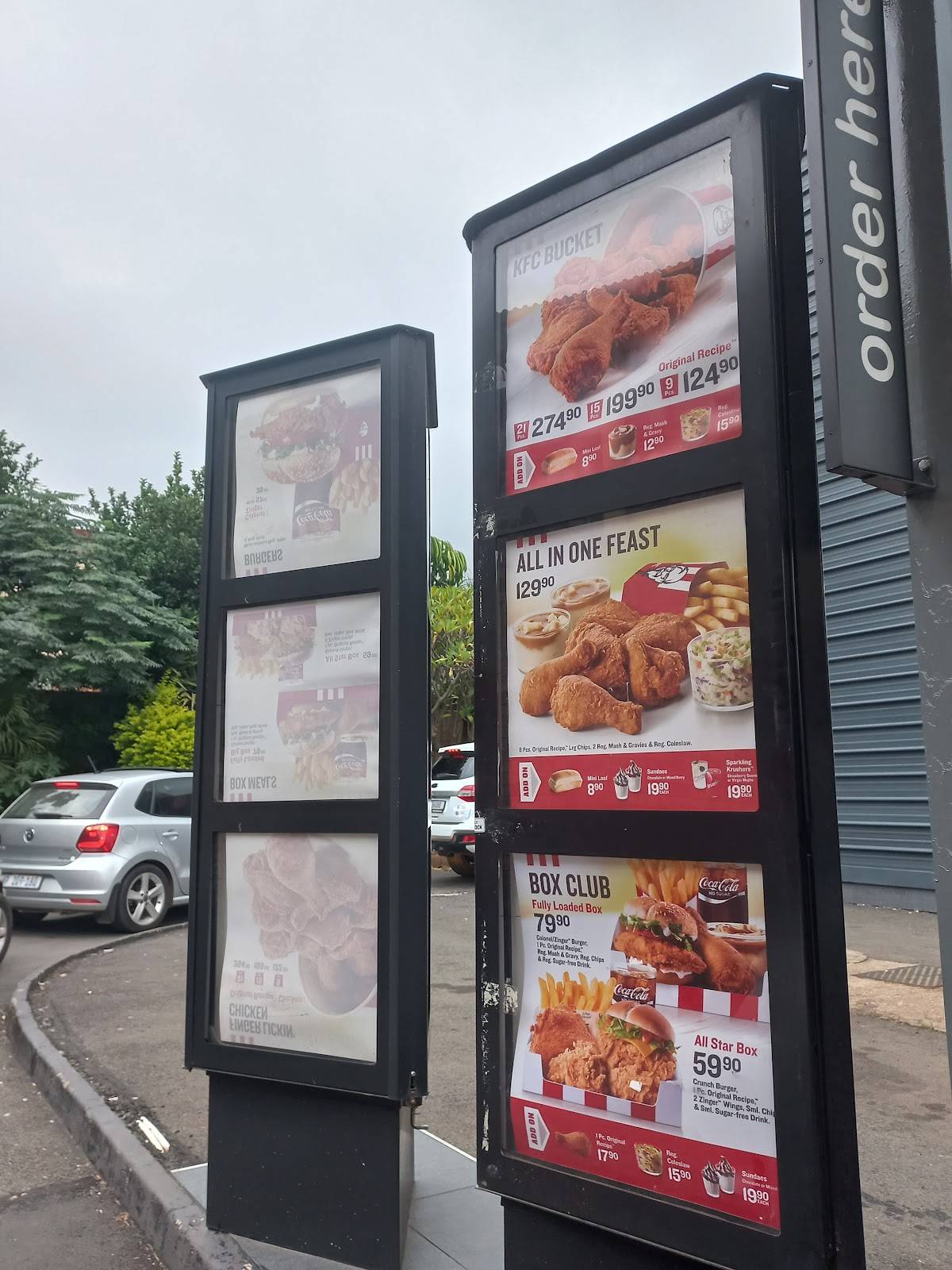Menu at KFC Commercial Road (Pmb 3) restaurant, Pietermaritzburg, 68 ...