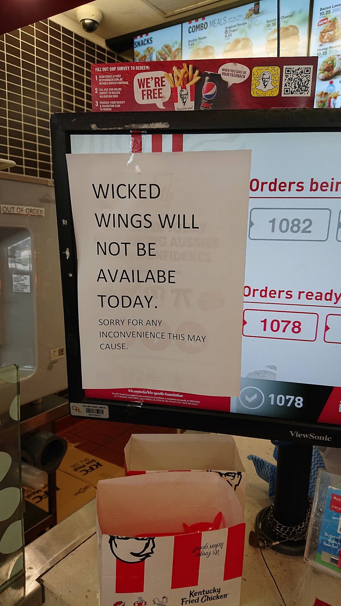 Menu at KFC Ingham fast food, Ingham