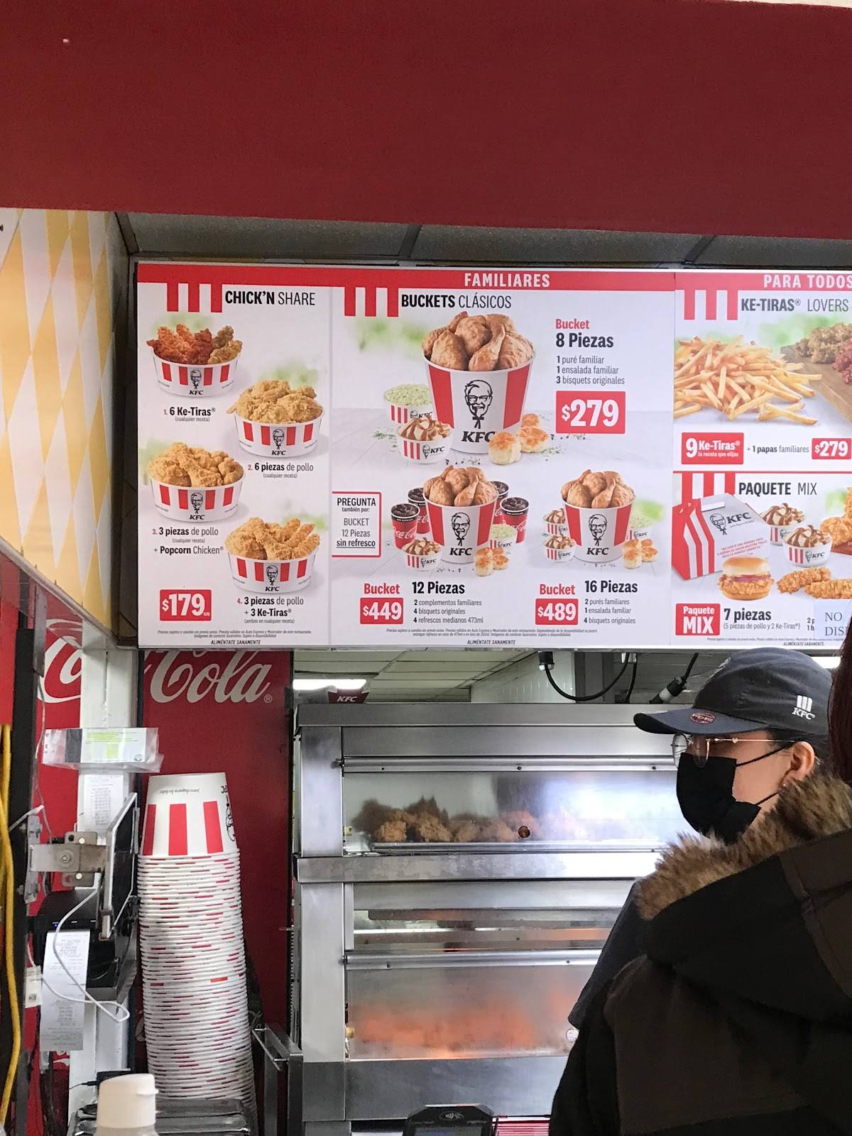 Carta de comida rápida KFC, Ciudad de México, Chapultepec 92