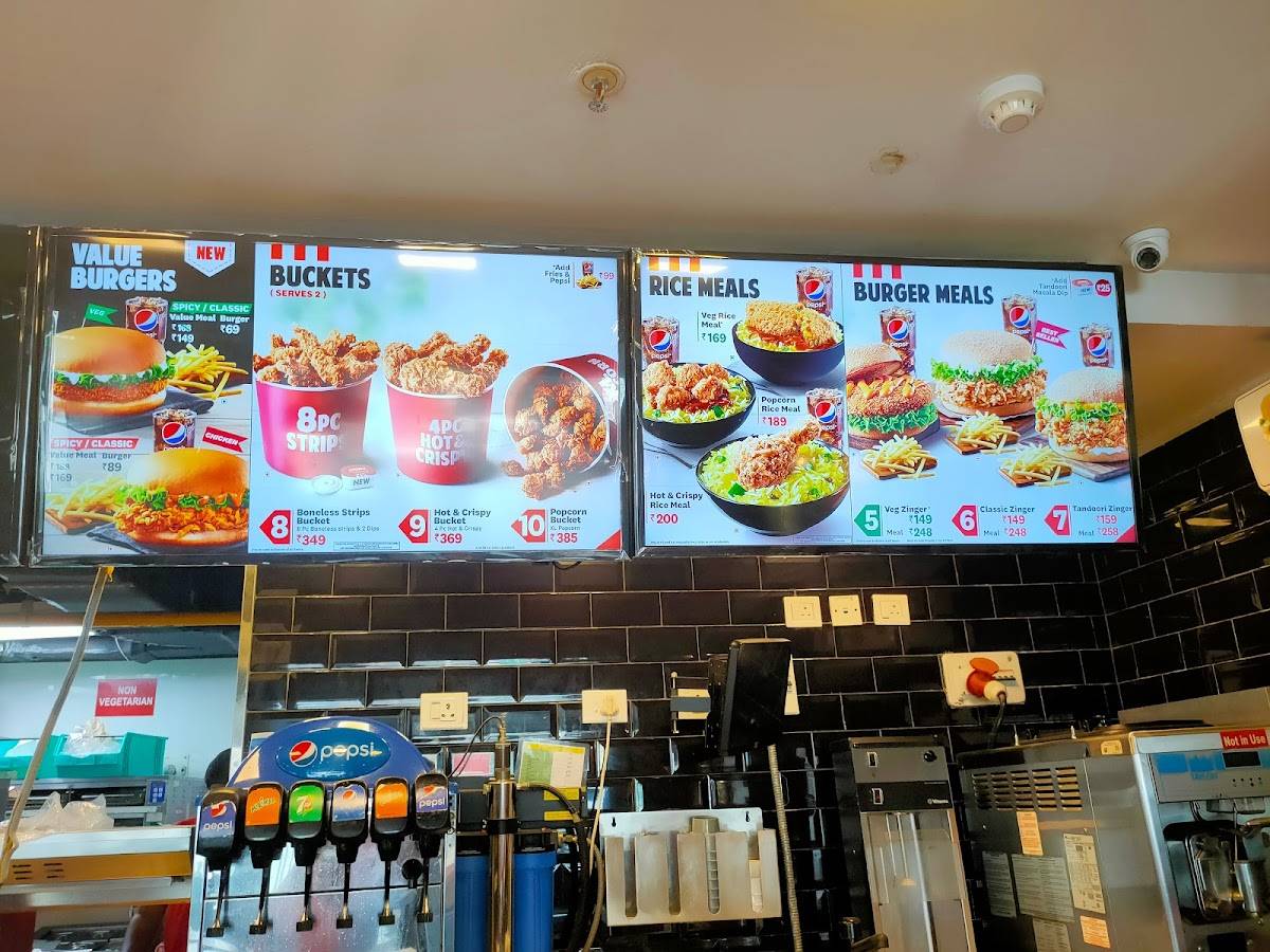 Menu at KFC, Thiruvalla, No 10 & 11