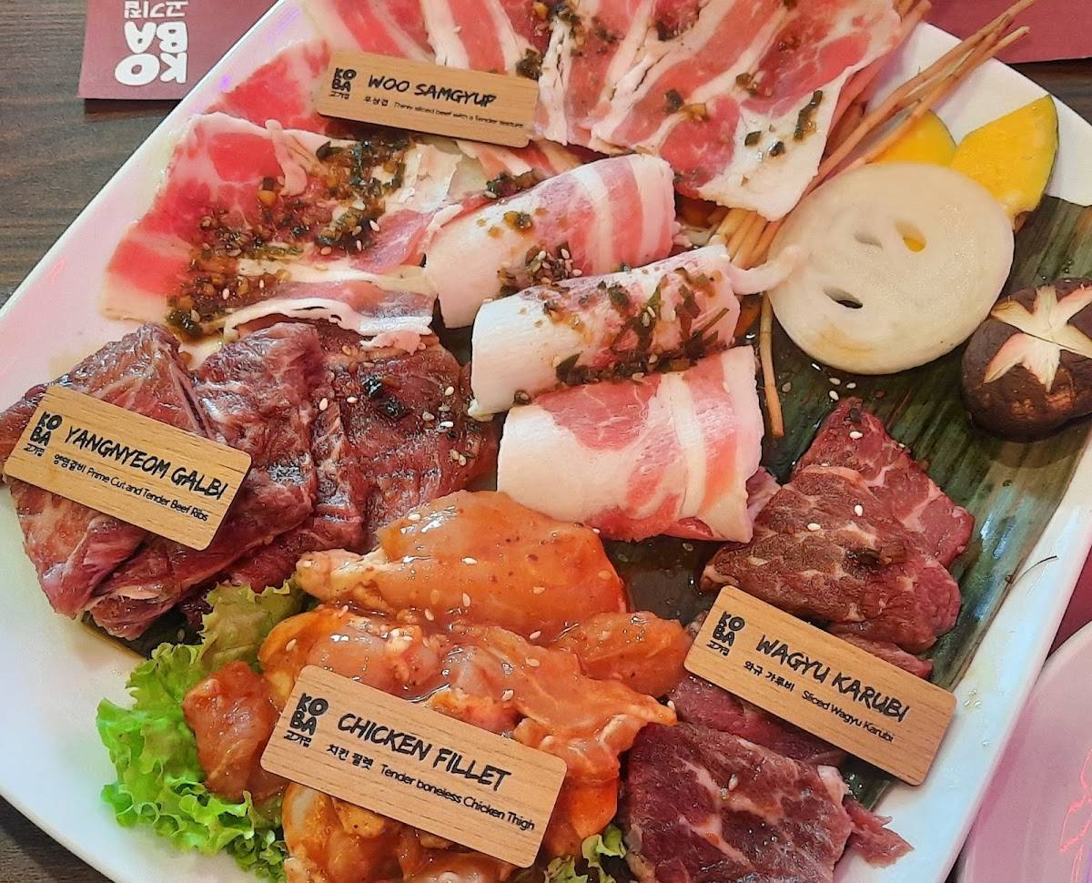 Menu at KOBA Korean BBQ Vasanta, Bekasi Regency