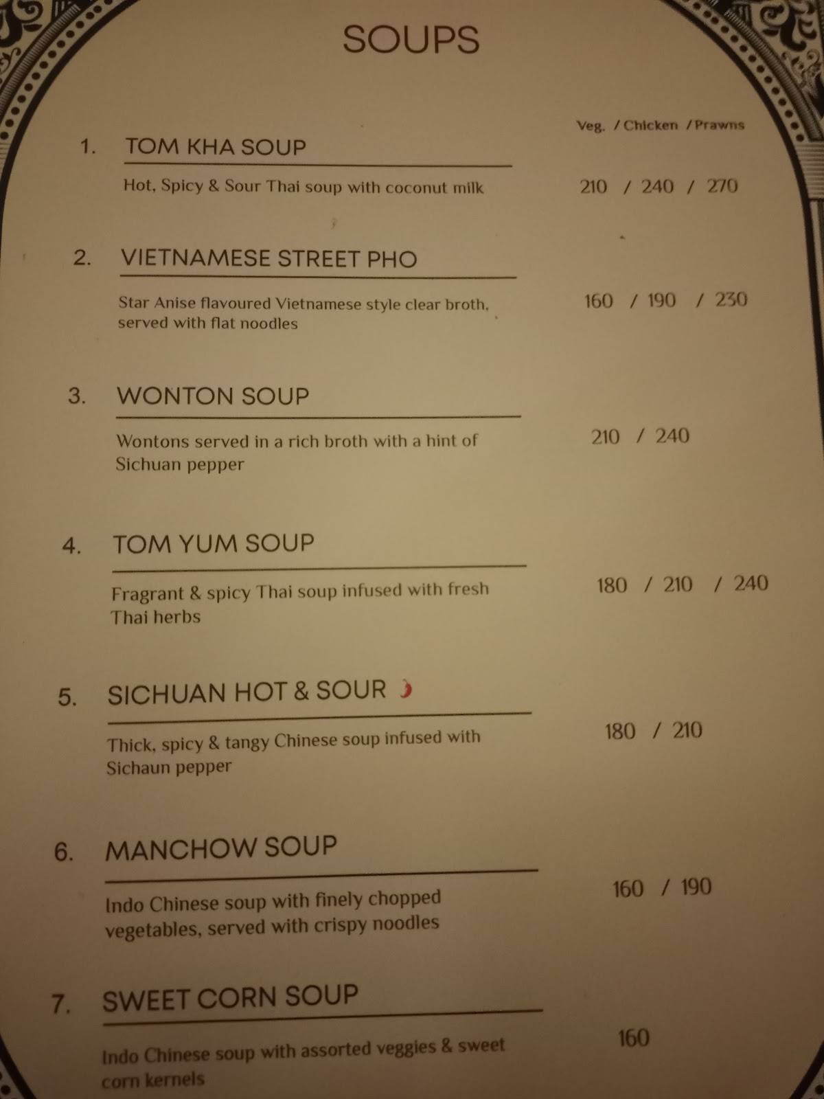 Menu at Kai-Fu Asian Kitchen, Moradabad
