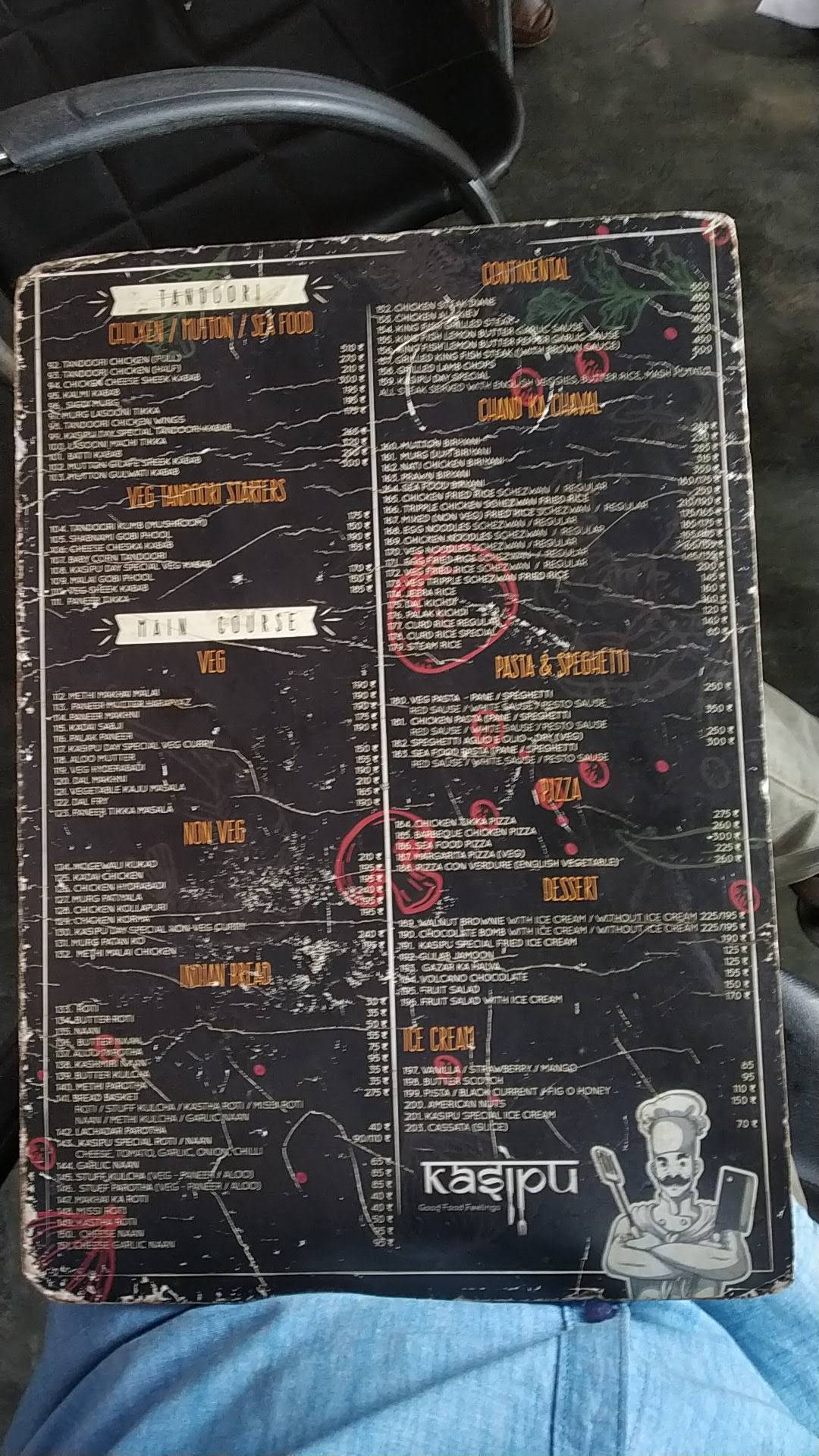 Menu at Kasipu Resto-Bar, Bengaluru, #35/9